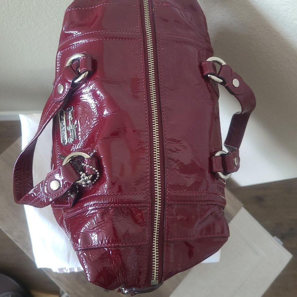 Coach - Madison Leather 'Audrey' Satchel Handbag - Gem